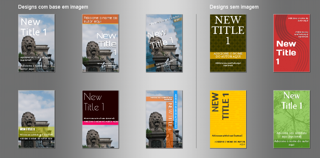 Usando o novo Amazon Cover Creator